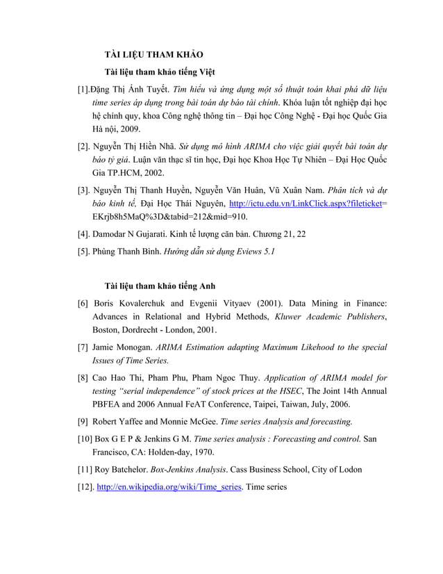 Mô hình arima | PDF