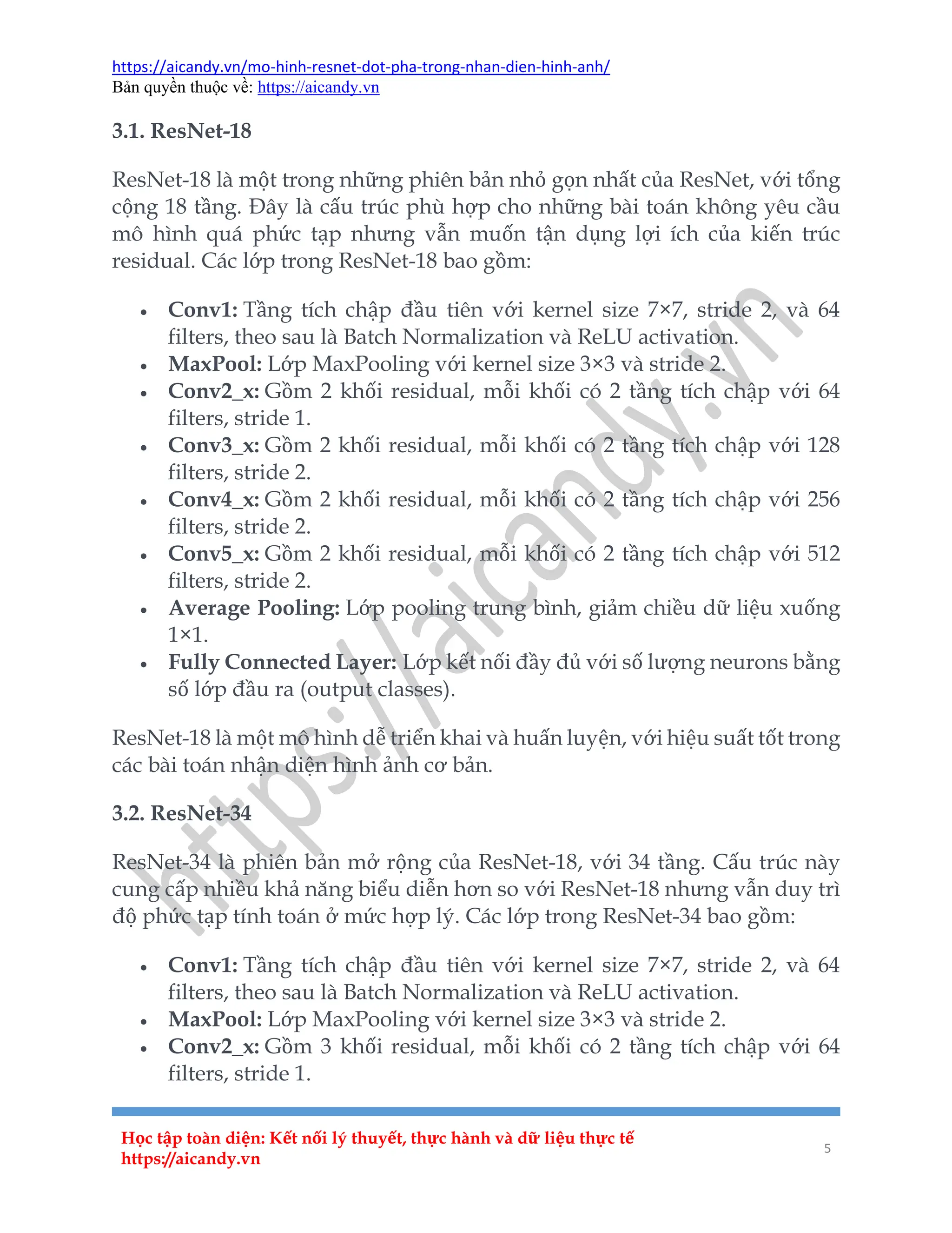 Mô hình ResNet - Đột phá trong nhận diện hình ảnh.pdf