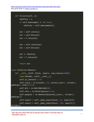 Mô hình ResNet - Đột phá trong nhận diện hình ảnh.pdf