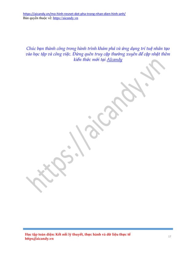 Mô hình ResNet - Đột phá trong nhận diện hình ảnh.pdf