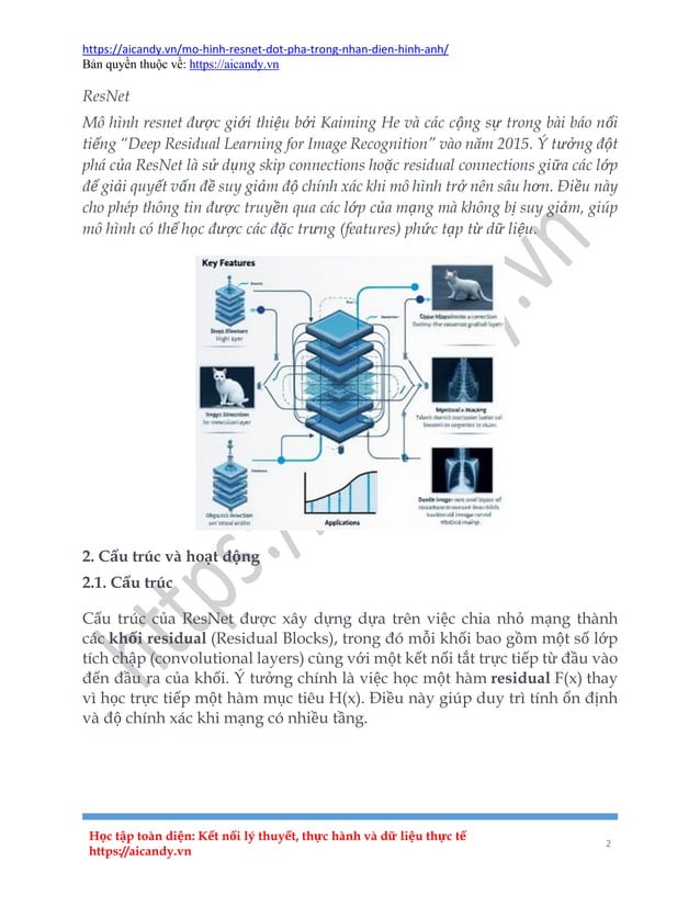 Mô hình ResNet - Đột phá trong nhận diện hình ảnh.pdf