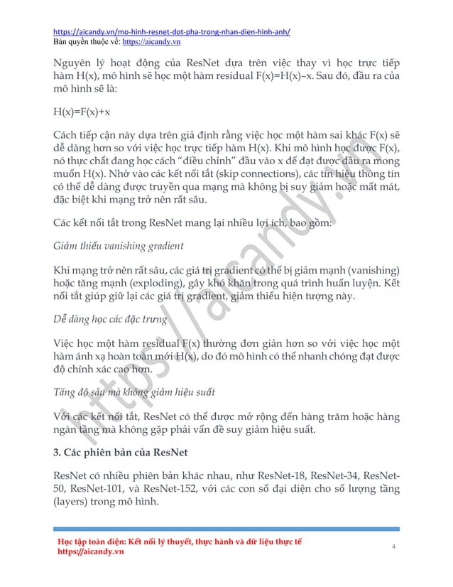 Mô hình ResNet - Đột phá trong nhận diện hình ảnh.pdf