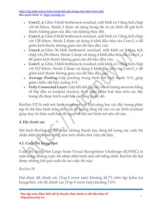 Mô hình ResNet - Đột phá trong nhận diện hình ảnh.pdf
