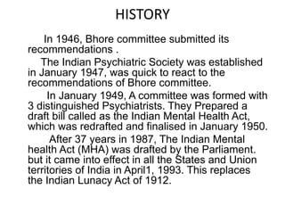 MENTAL HEALTH NURSING | PPT