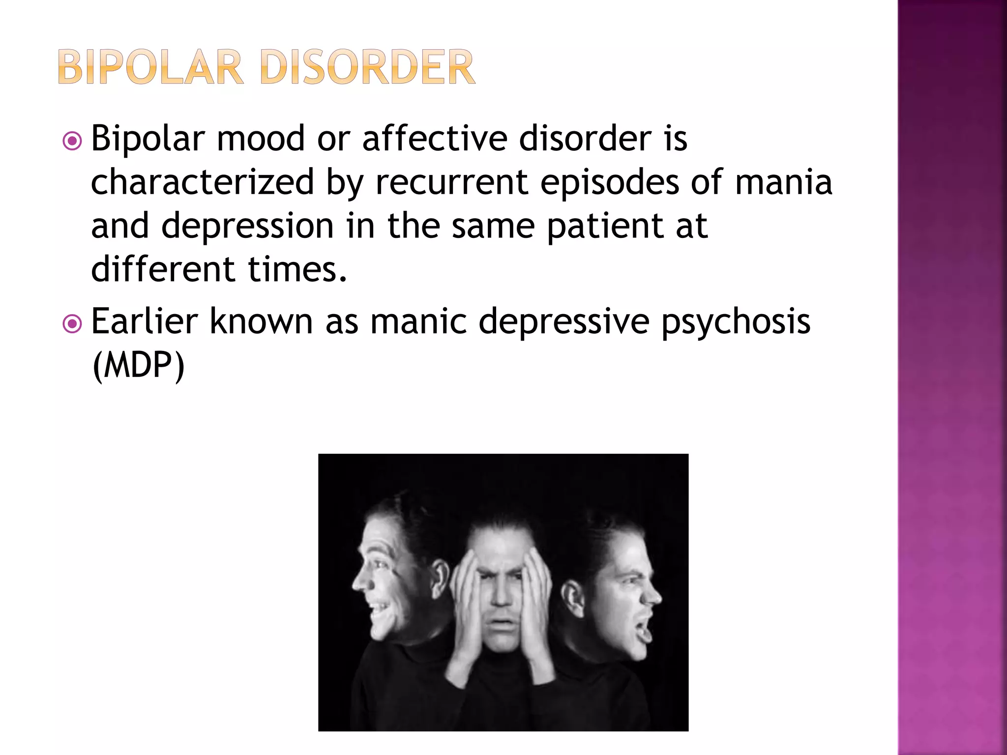 bipolar affective disorder | PPTX
