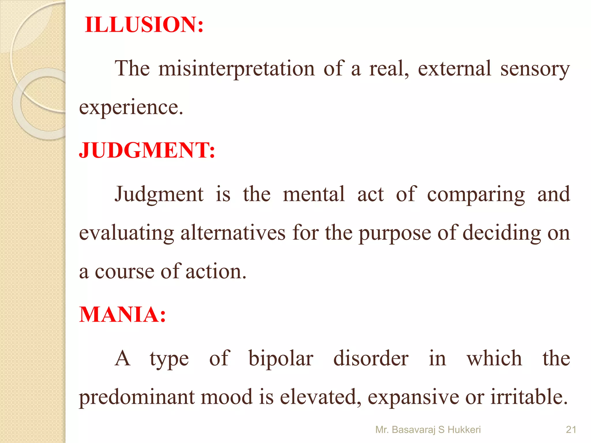 TERMINOLOGY IN MENTAL HEALTH NURSING, PSYCHITRIC NURSING | PPTX