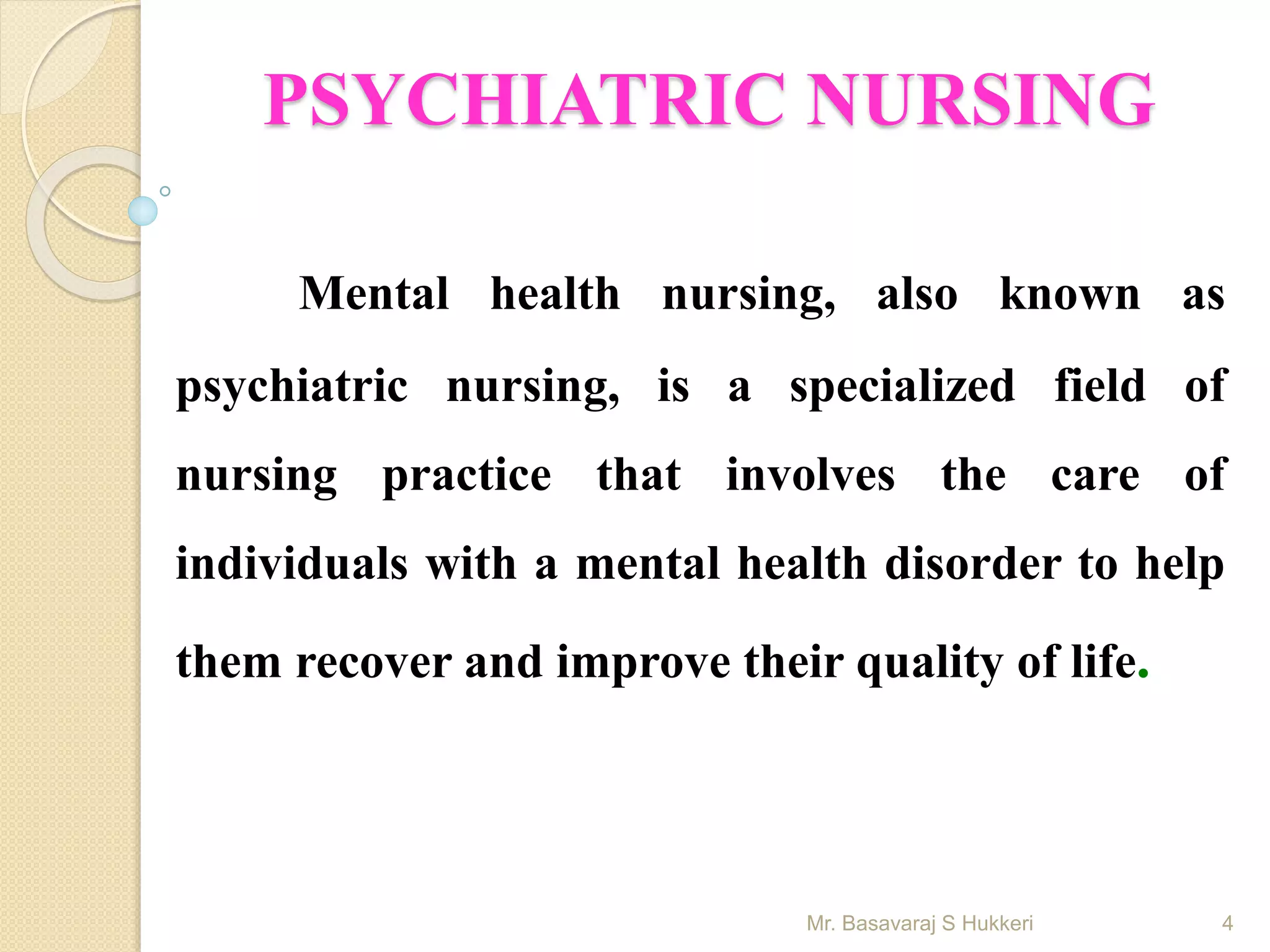 TERMINOLOGY IN MENTAL HEALTH NURSING, PSYCHITRIC NURSING | PPTX