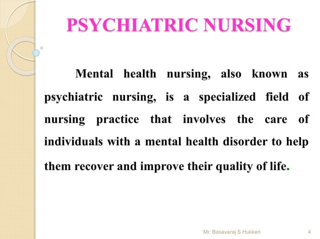 TERMINOLOGY IN MENTAL HEALTH NURSING, PSYCHITRIC NURSING | PPTX | Brain ...