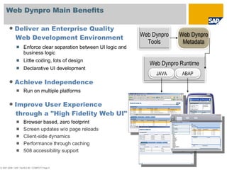 Mho Web Dynpro Abap | PPT | Web Development | Internet