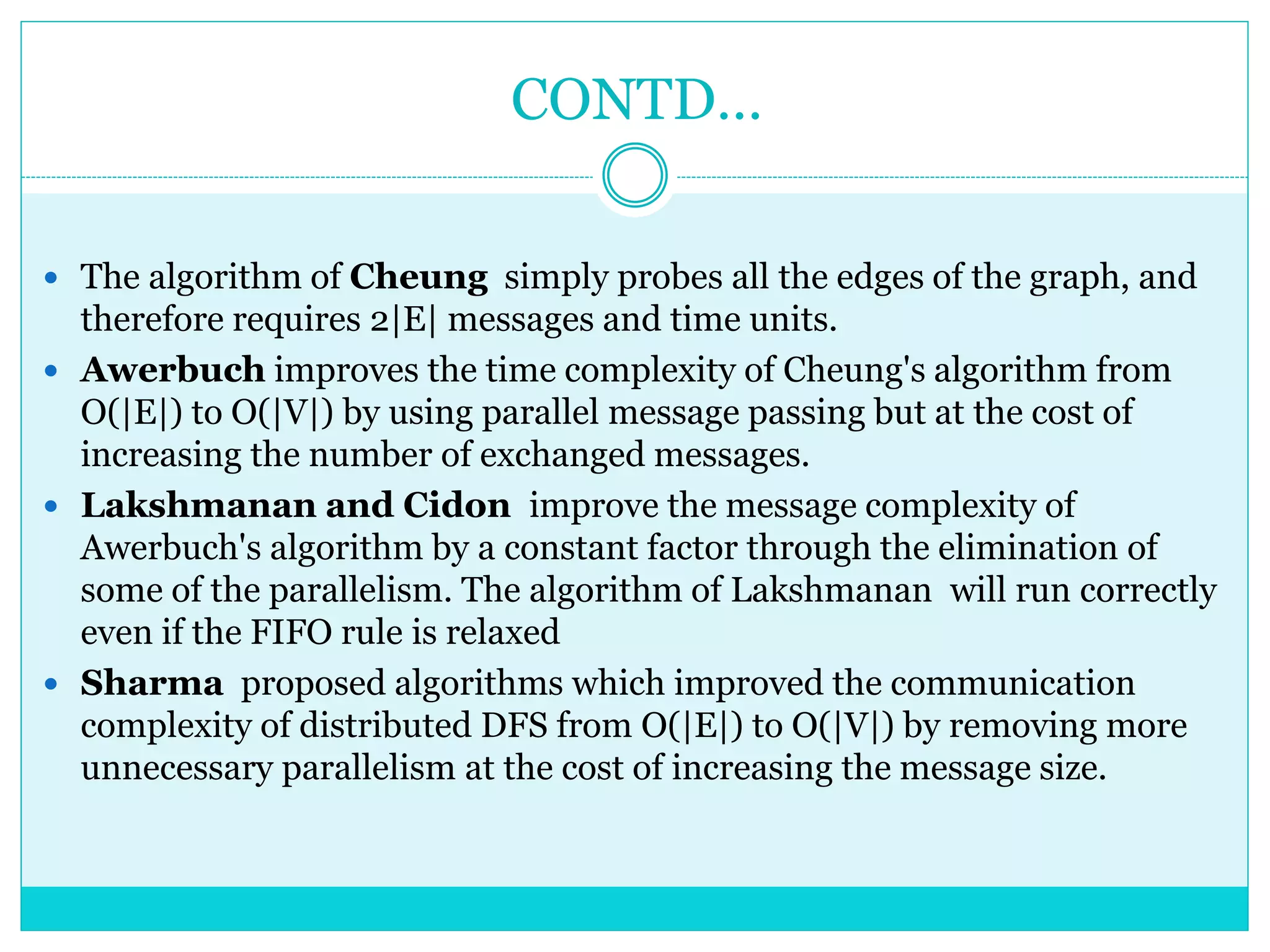 Distributed Depth First Search Ppt