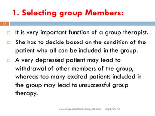 Group therapy | PDF