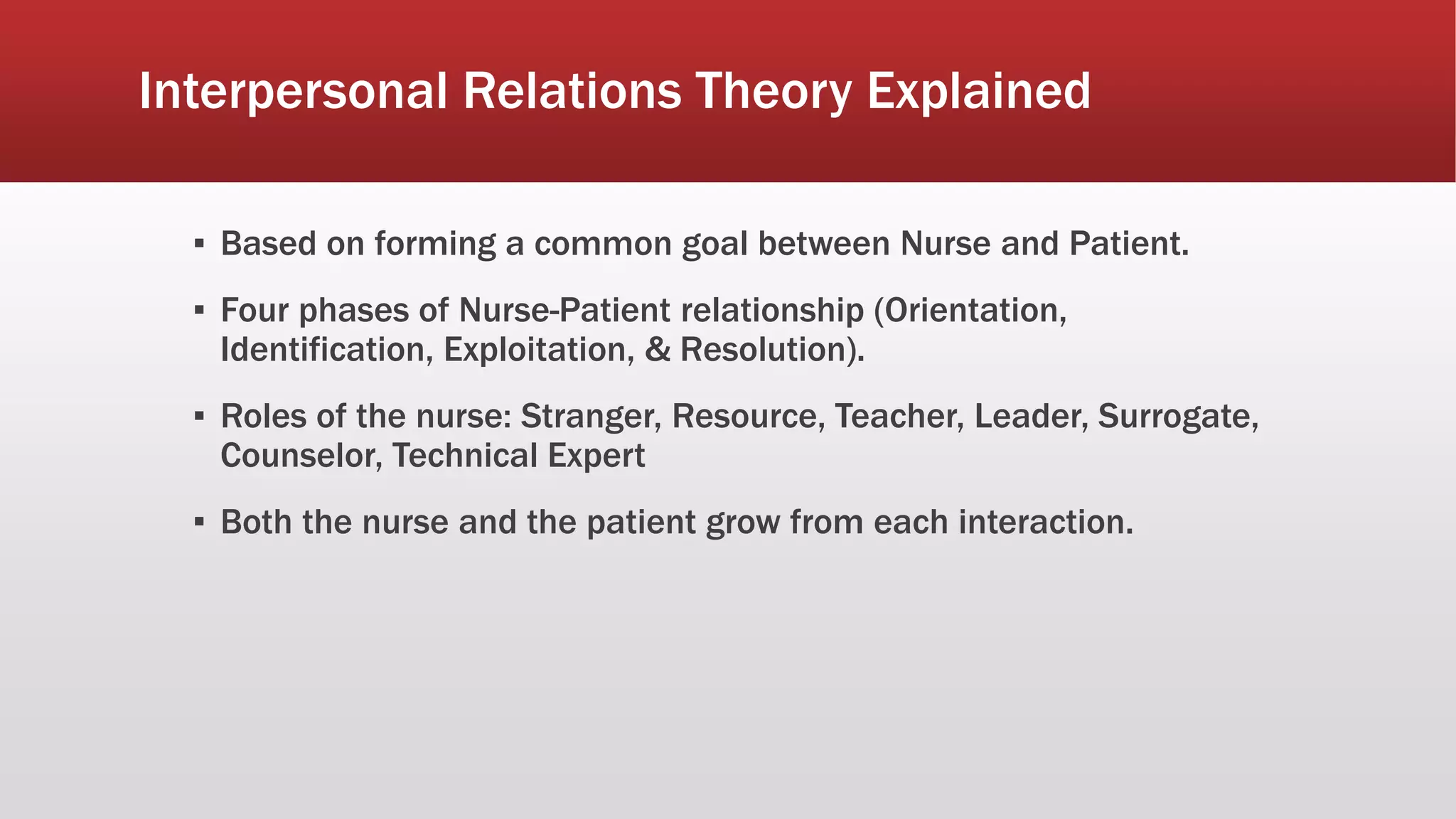 Peplau's Theory | PPTX