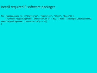 MH prediction modeling and validation in r (1) regression 190709 | PPT