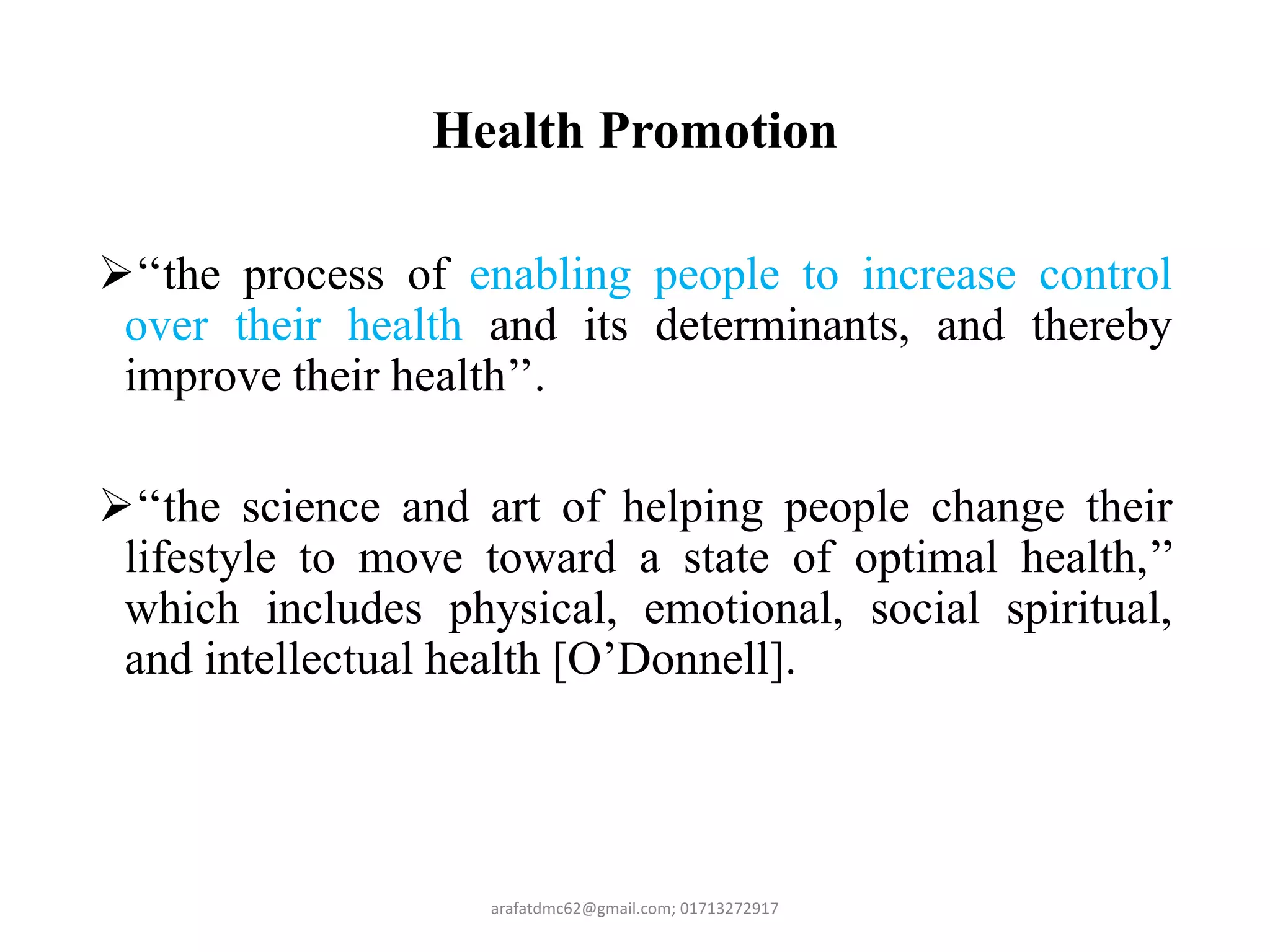 Mental Health Promotion | PPTX