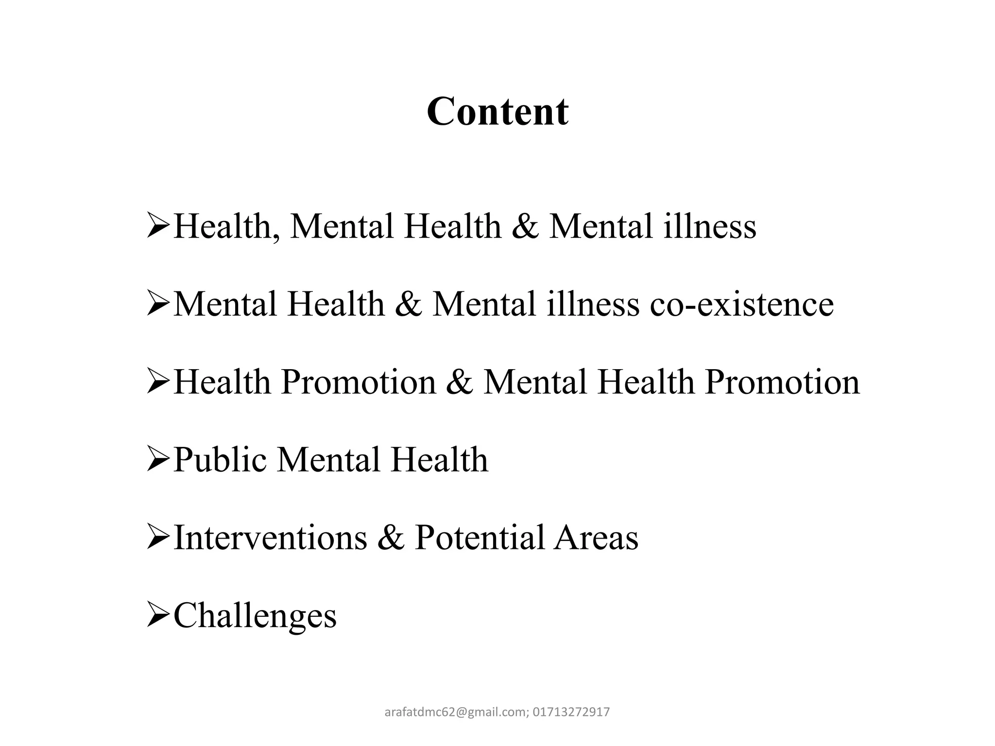 Mental Health Promotion | PPTX