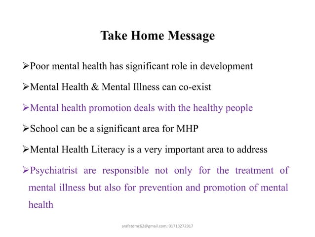 Mental Health Promotion | PPTX