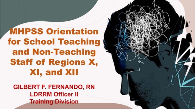 MHPSS_SchoolDRRM_pOWERPOINT PRESENTATION | PPTX | First Aid | Injuries