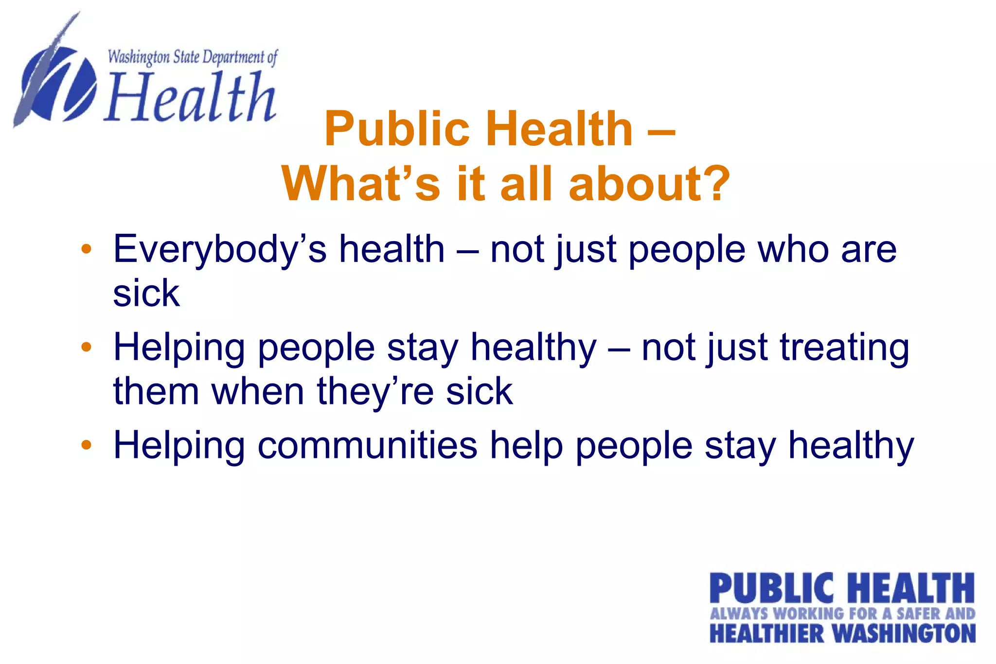 Mental Health From A Public Health Perspective | PPS
