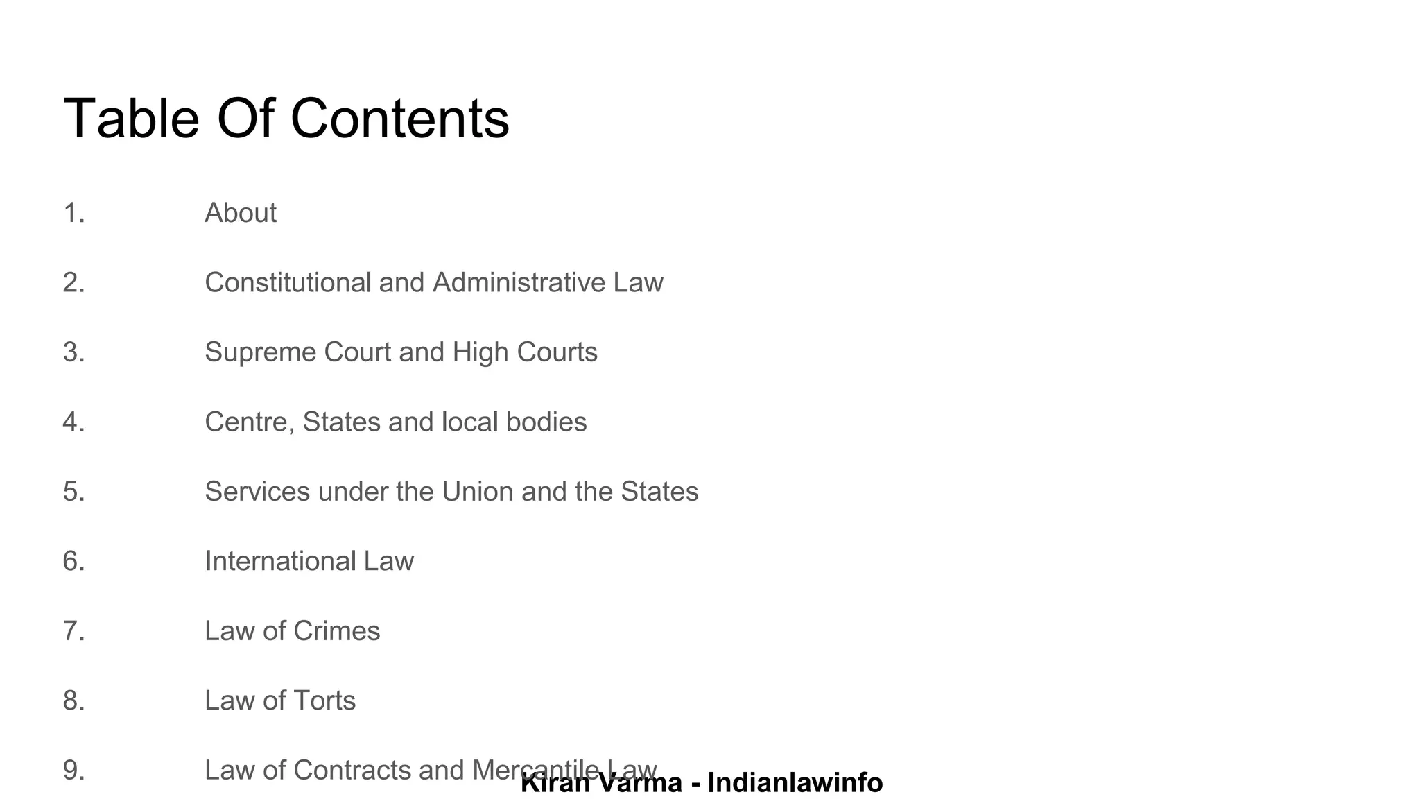 Law subject in upsc | PPT