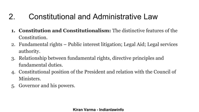 Law subject in upsc | PPT