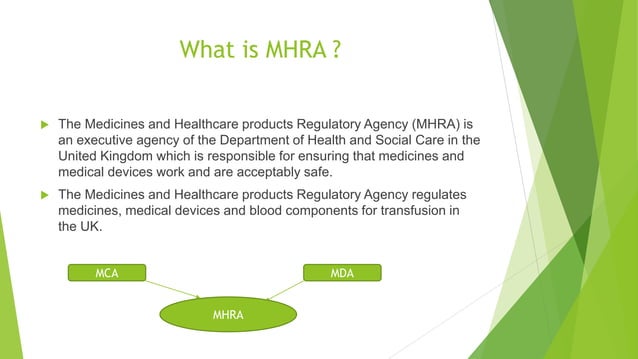 Medicines and Healthcare products Regulatory Agency(MHRA) | PPTX