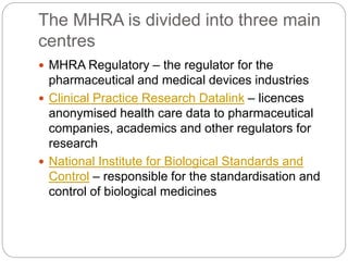 MHRA.pptx | Pharmaceutical Industry | Industries