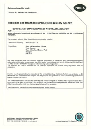 Mhra certificate gmp_compliance | PDF