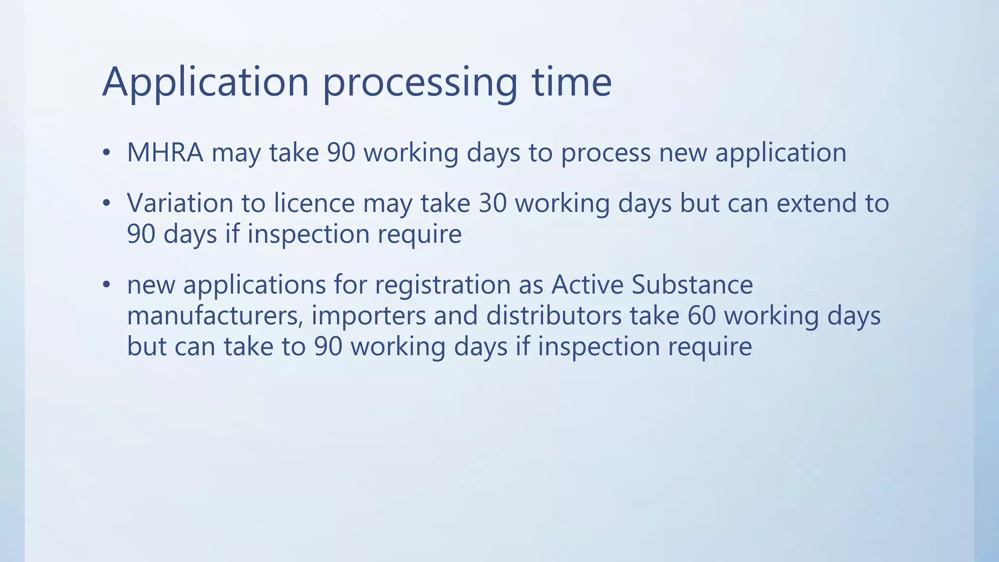 MHRA manufacturing licence | PPTX