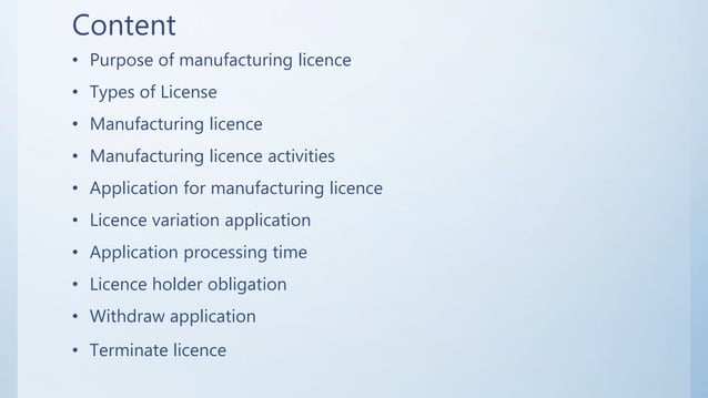 MHRA manufacturing licence | PPTX | Manufacturing Industry | Industries
