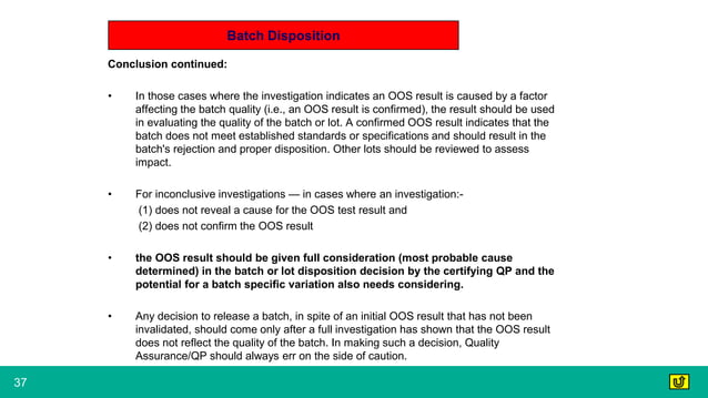 MHRA_OOS_OOT_Investigation_Training_MHRA | PPTX