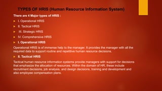 An Overview on the topic - Human Resource Information System (HRIS) by ...