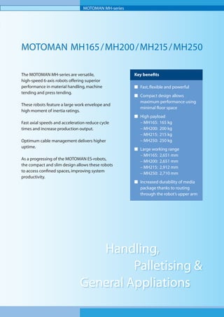 YASKAWA MH series robot entresistemas | PDF