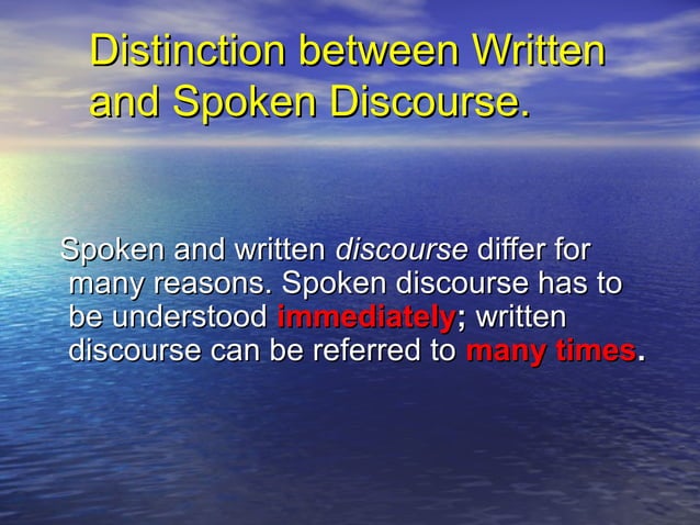 Discourse Ppt 