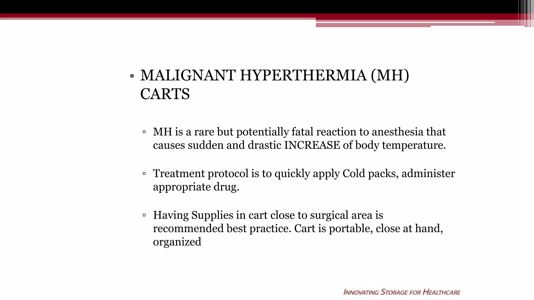 Malignant Hyperthermia Carts | PPT