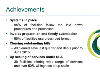 Service Level Agreement Programme: Achievements, Challenges and ...