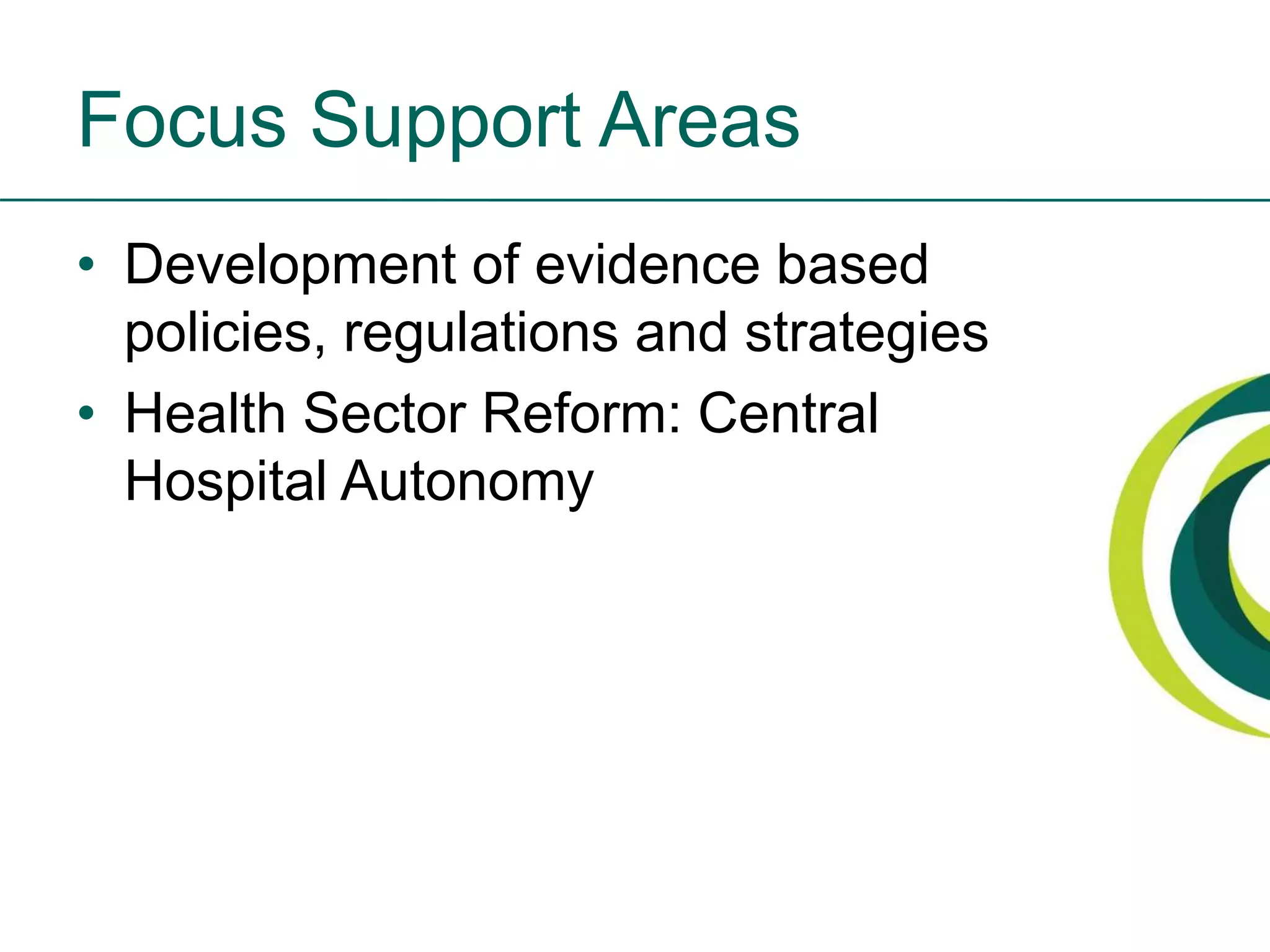 Supporting Health Sector Reforms and Policies | PPTX