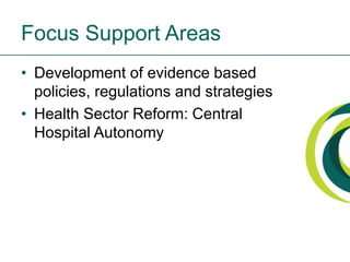 Supporting Health Sector Reforms and Policies | PPT