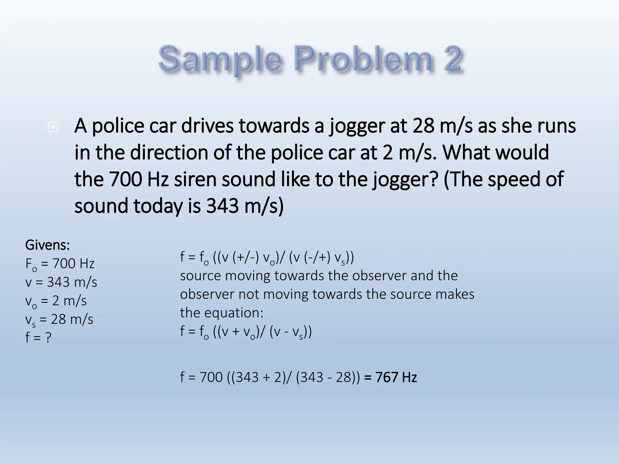 The Doppler Effect The Doppler Effect.The Doppler Effect.The Doppler ...
