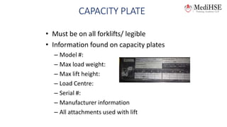 MHTA Forklift Safety PPT.pptx | Weightlifting | Sports