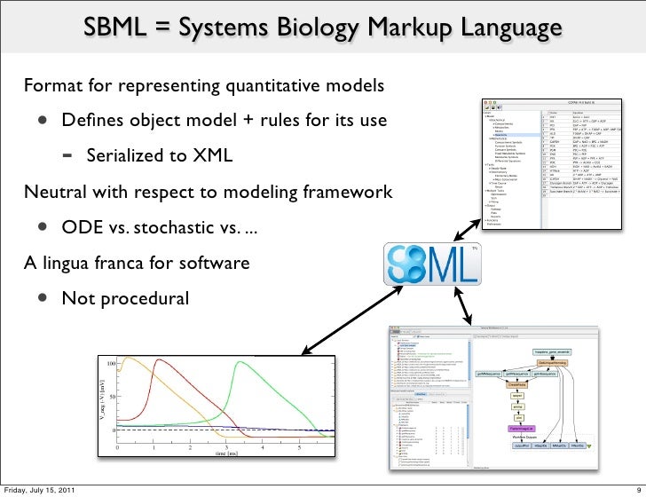 SBML (the Systems Biology Markup Language), BioModels Database, and r…