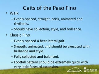 Understanding and Evaluating the Gaited Horse (Parsons) | PPTX