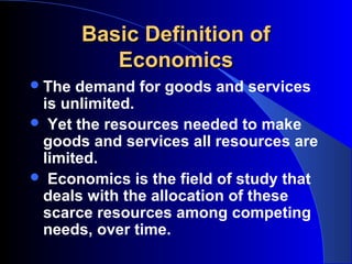 Introduction to agricultural economics | PPT
