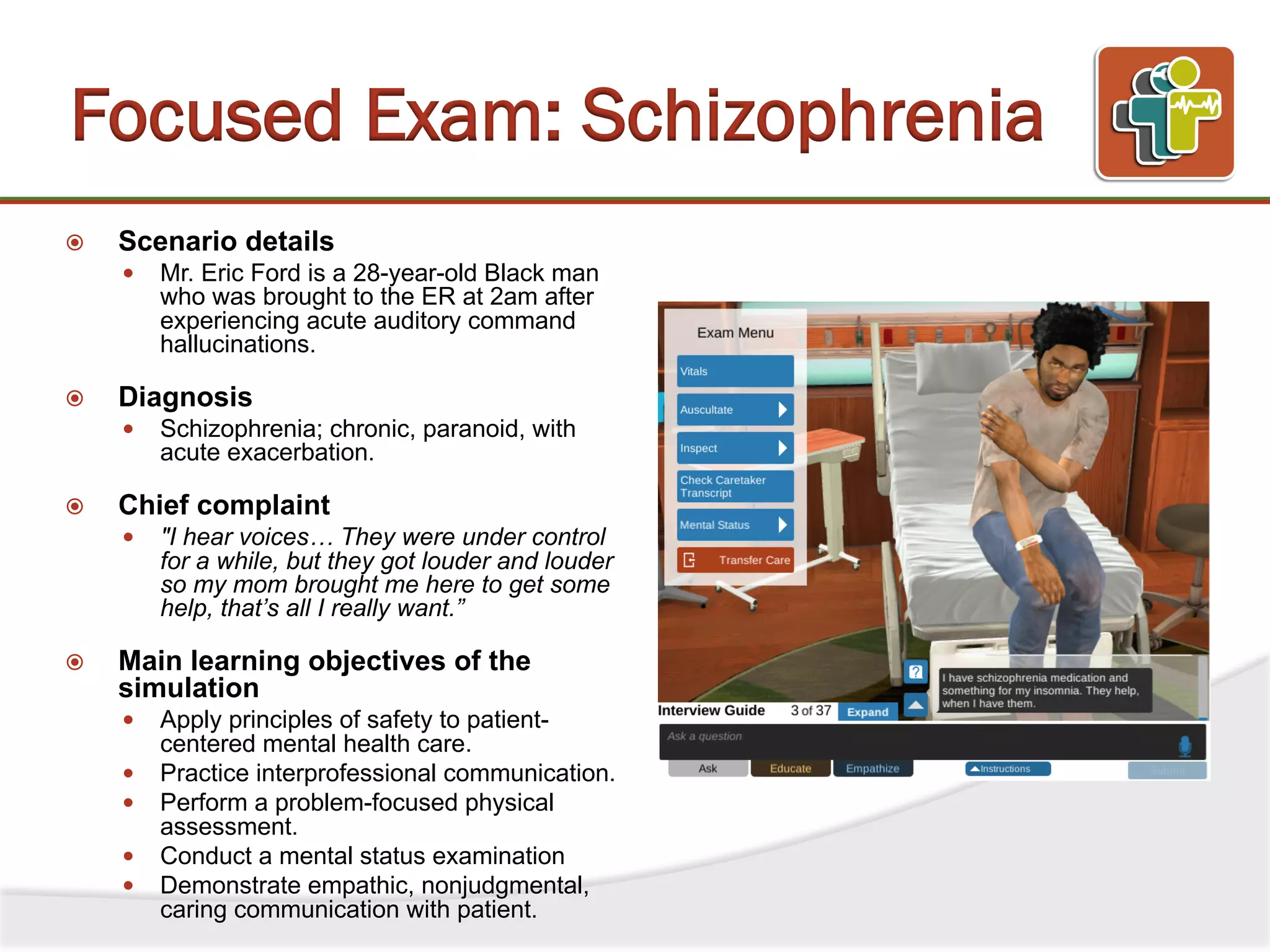 Mental Health - Virtual Standardized Patient Study | PDF