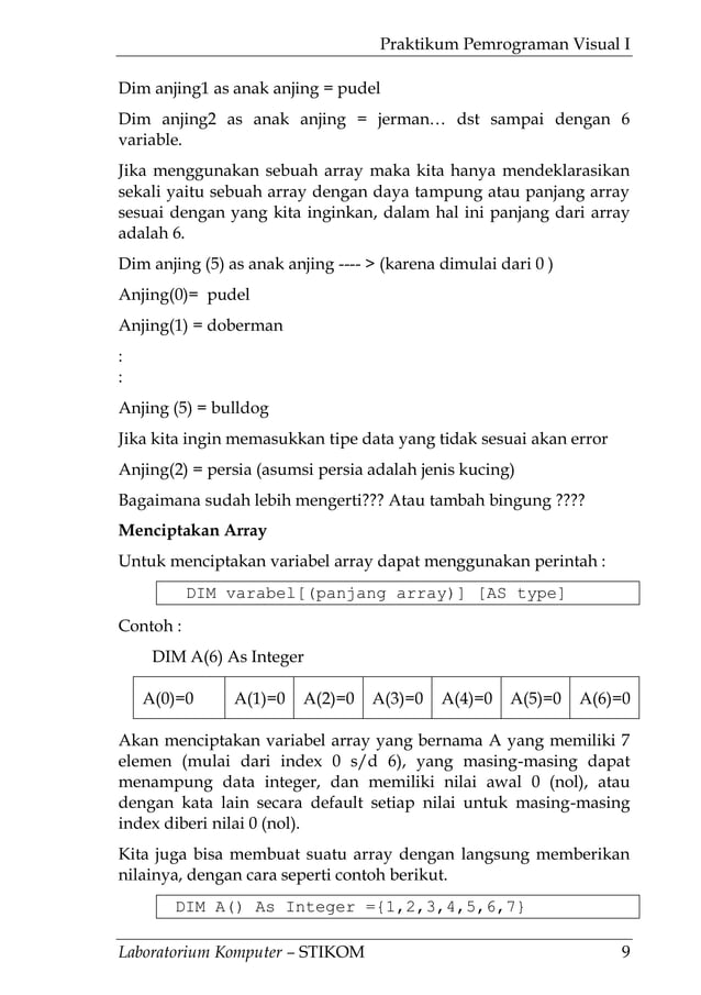 Mi 02.-praktikum-pemrograman-visual-1 | PDF