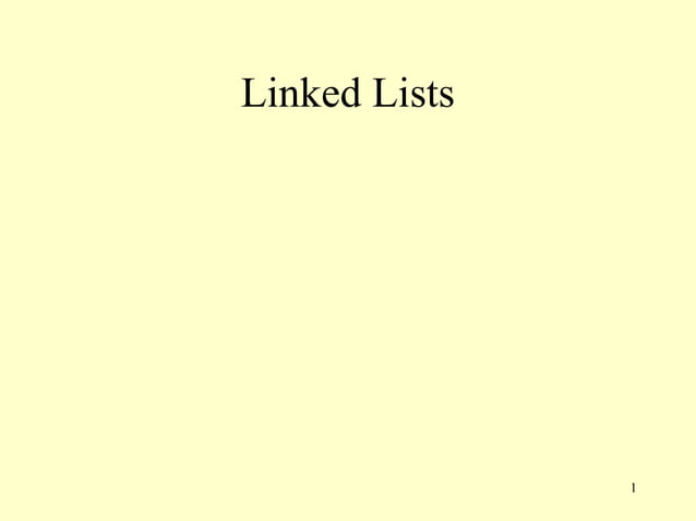 Mi 103 linked list | PPT