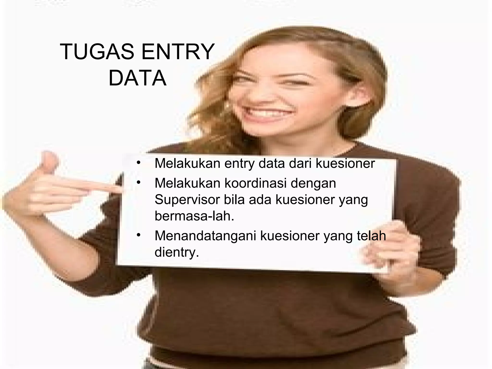 Supervisor, Enumerator & Entry Data Studi EHRA (Environmental Health Risk Assessment) | PPT