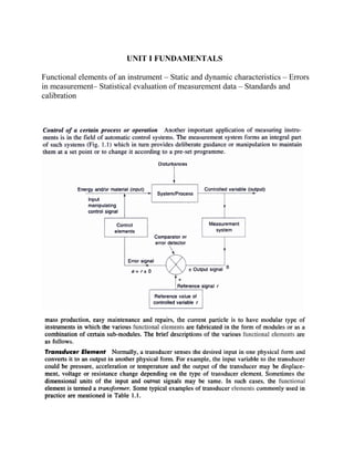 Measurement & Instrumentation (BE) | PDF