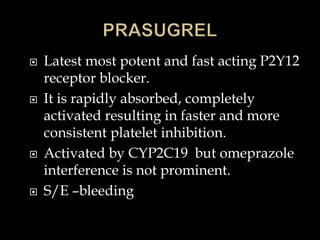 MI-beta blockers and anti platelet drugs. | PPTX