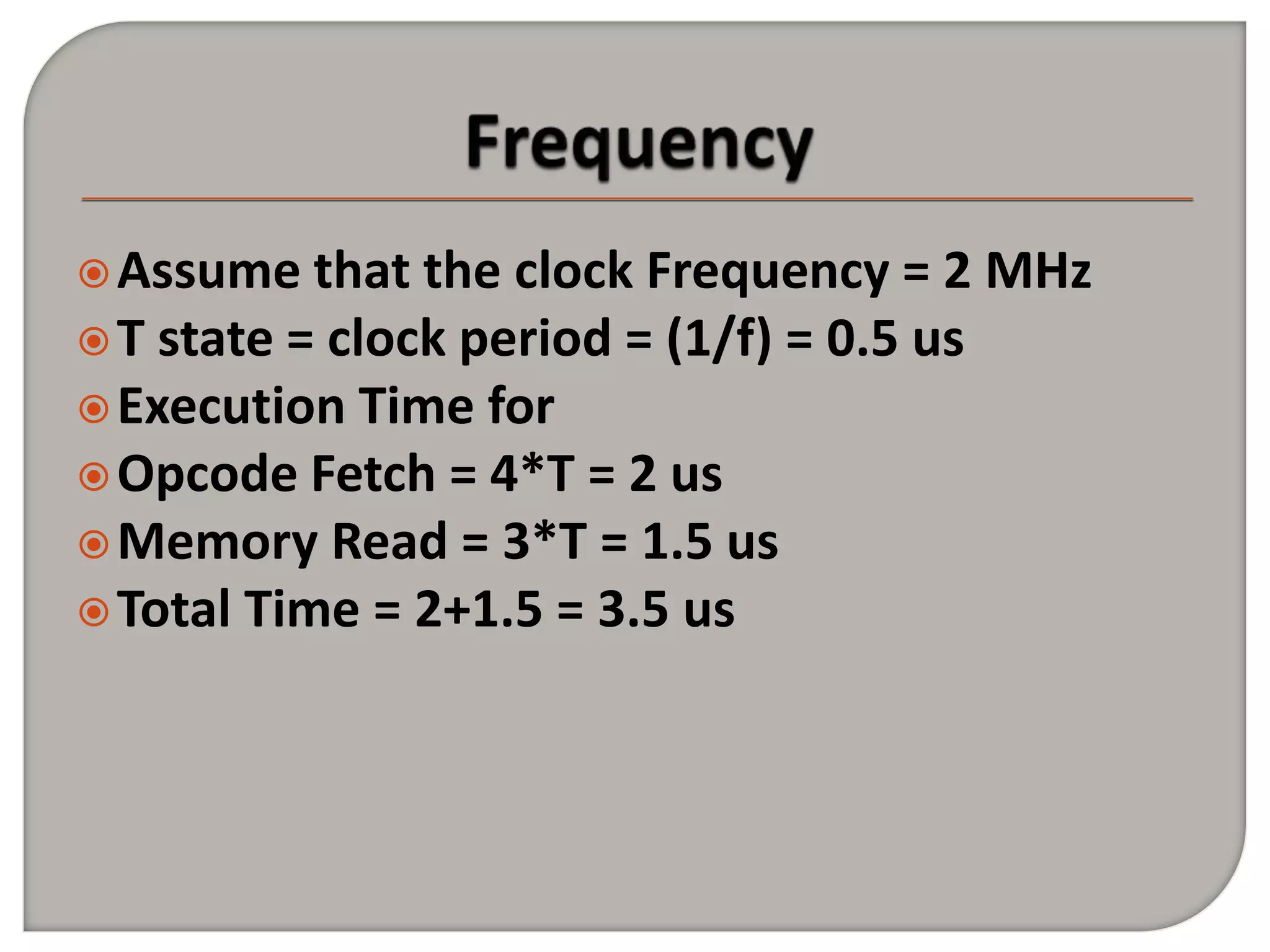 Timing Diagram of MVI Instruction of 8085 Microprocessor | PPTX