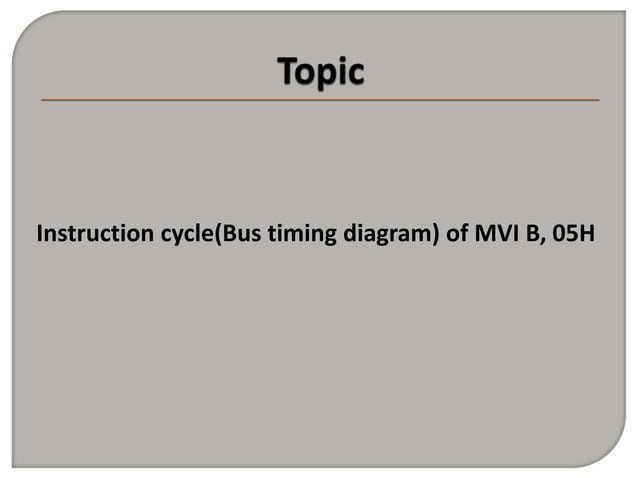 Timing Diagram of MVI Instruction of 8085 Microprocessor | PPTX | Computing | Technology & Computing